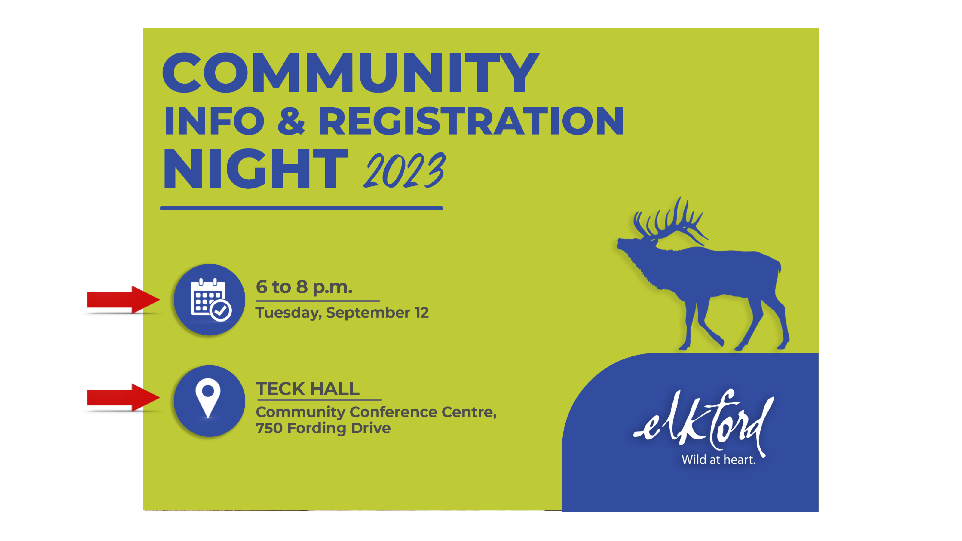 Community Info & Registration Night 2023 | District of Elkford